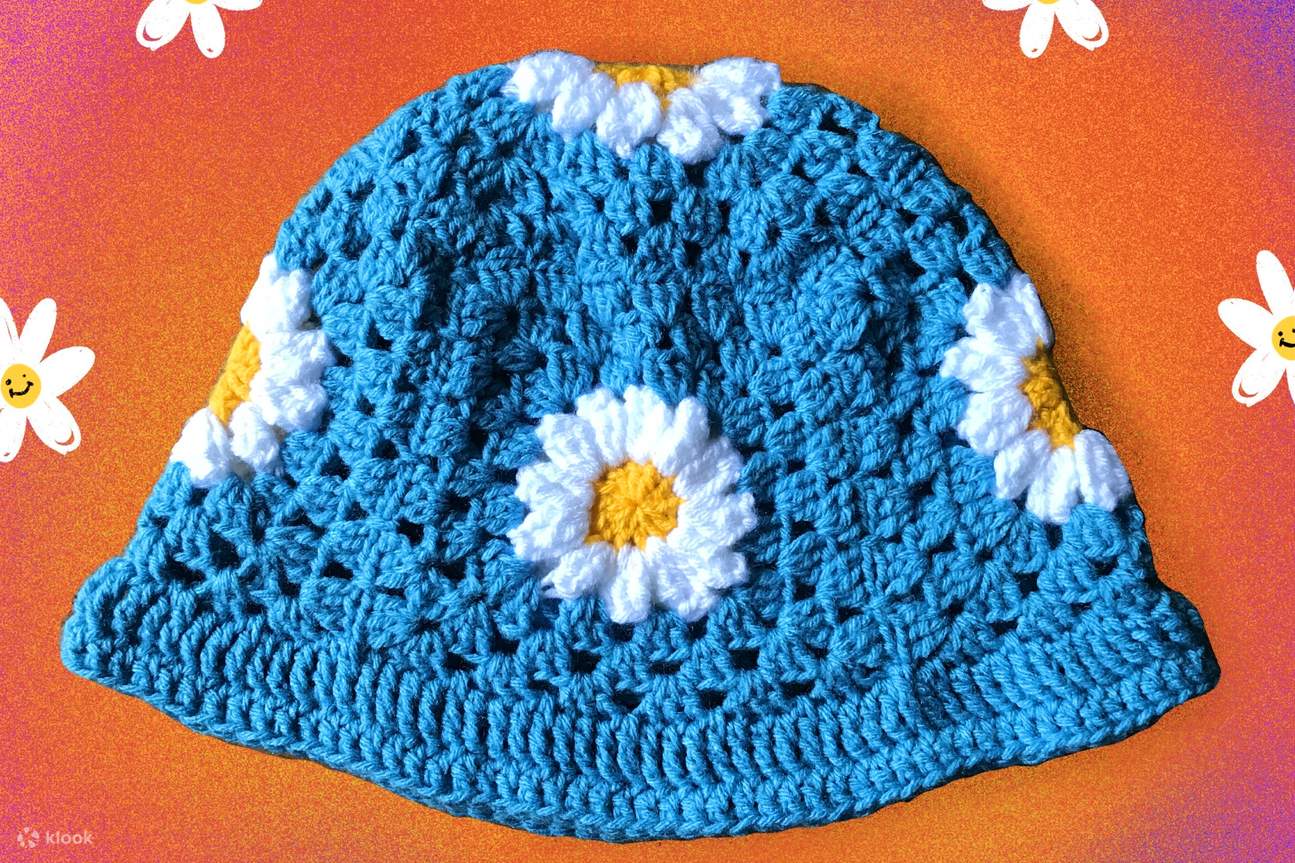 Daisy Bucket Hat Crochet Workshop in Singapore @ KAP Residences